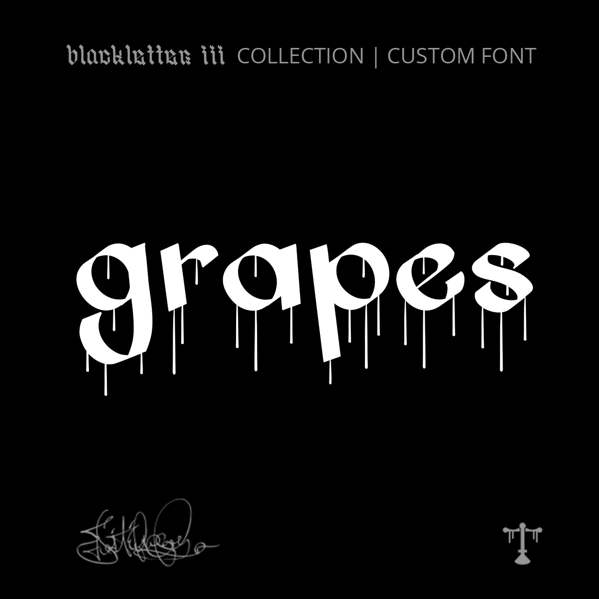 Grapes Font - Justified Ink Design