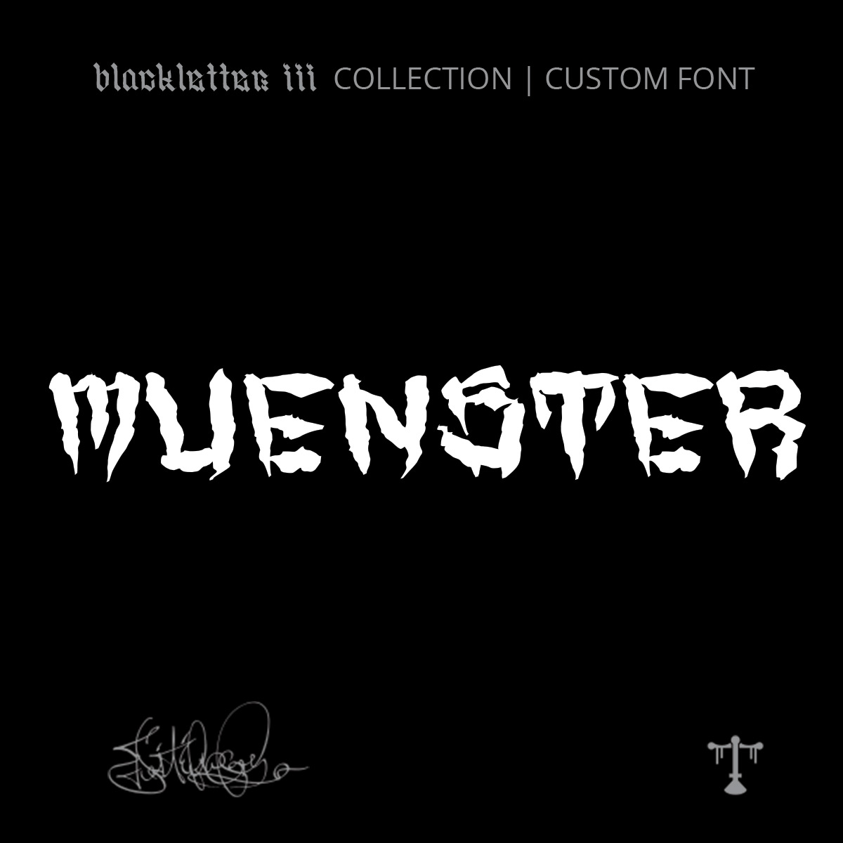 Muenster Font - Justified Ink Design
