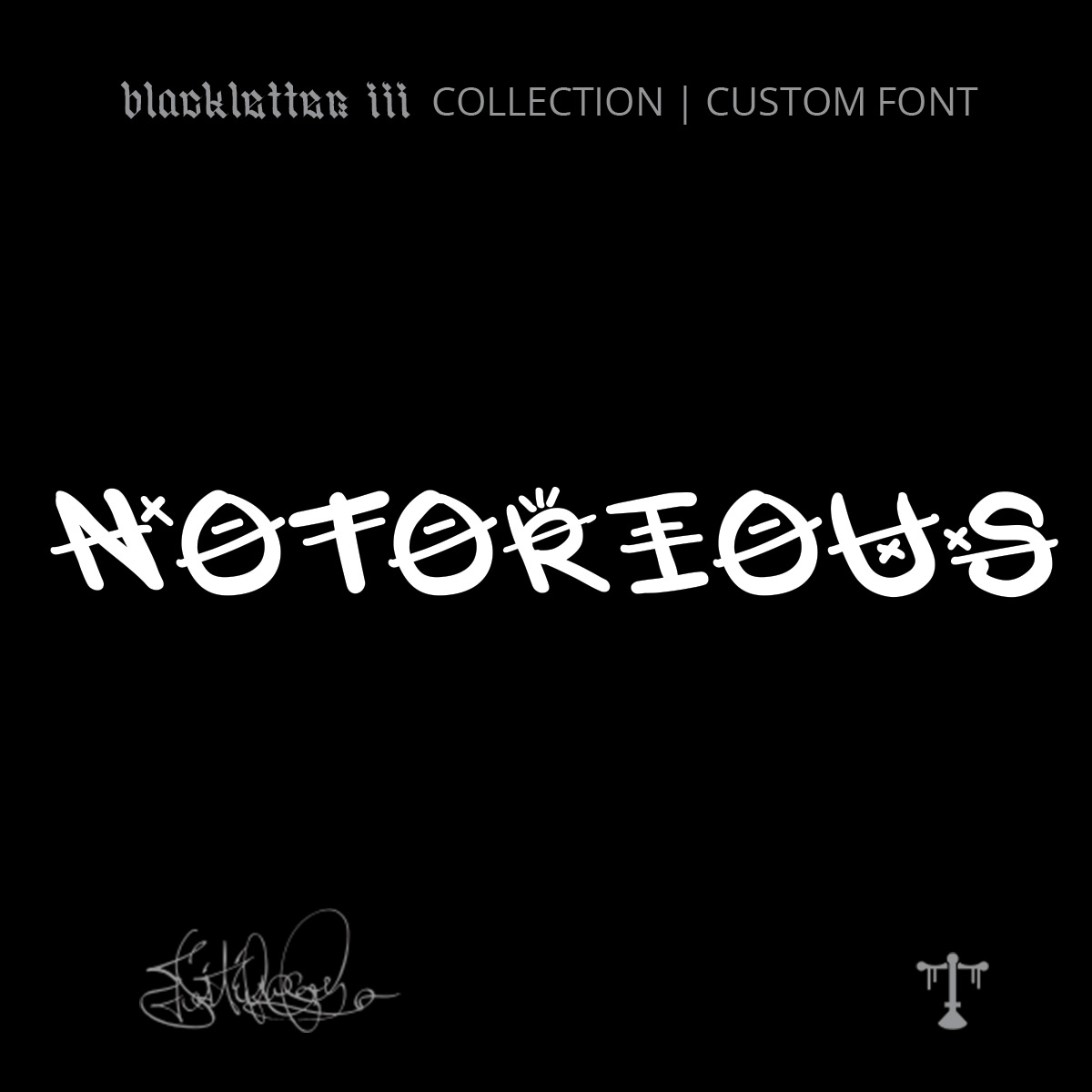 Notorious Font - Justified Ink Design