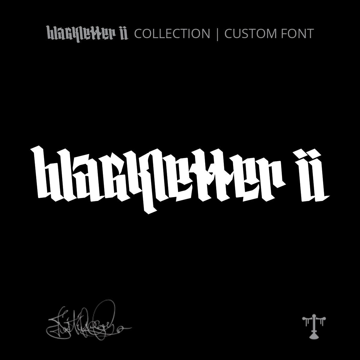 Blackletter II Font - Justified Ink Design